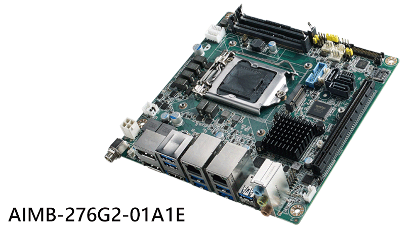 AIMB-276 - 适配Intel 第8/9代 Core™i7/i5/i3 处理器，搭载Q370芯片组。超高性能，是边缘计算、AI视频检测等理想解决方案。 - 研华